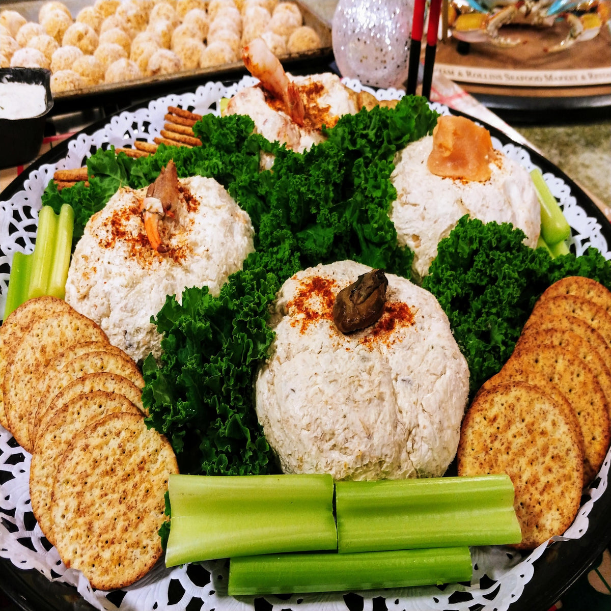 Seafood Cheese Ball Platter – Graham & Rollins Hampton Seafood Market ...